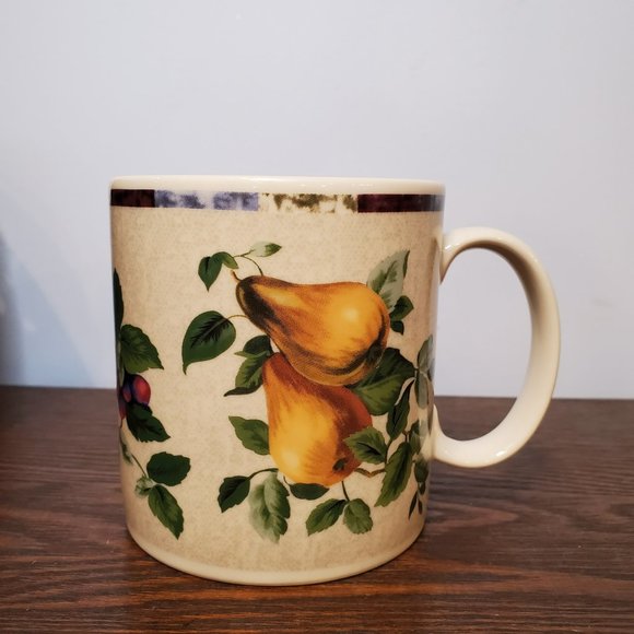 Oneida | Dining | Oneida Sakura Sonoma Coffee Mug Stoneware Fruit Pears ...